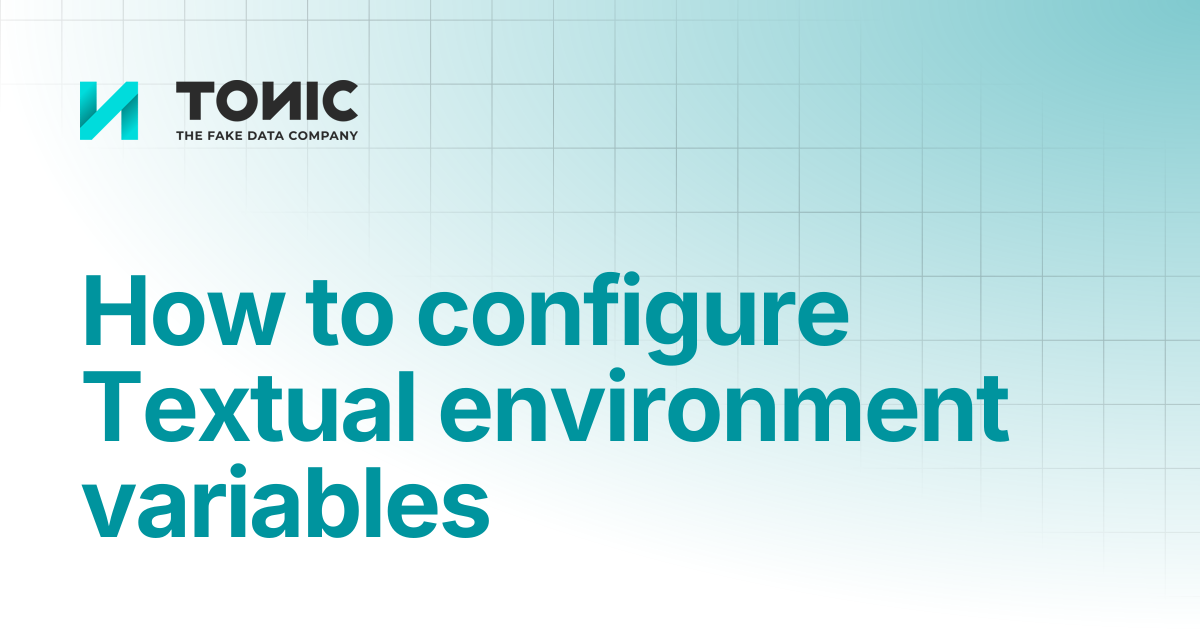 How to configure Textual environment variables | Tonic Textual | Tonic ...